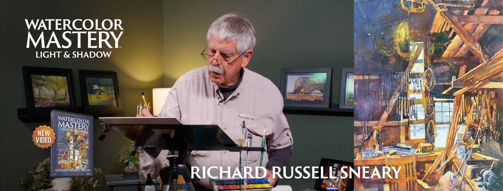 Richard Sneary: Watercolor Mastery - PaintTube.tv